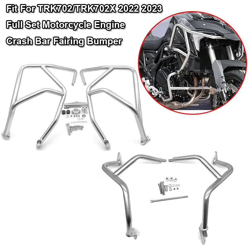TRK 702/X Full Set Motorcycle Engine Guard Crash Bar Fit For Benelli ...