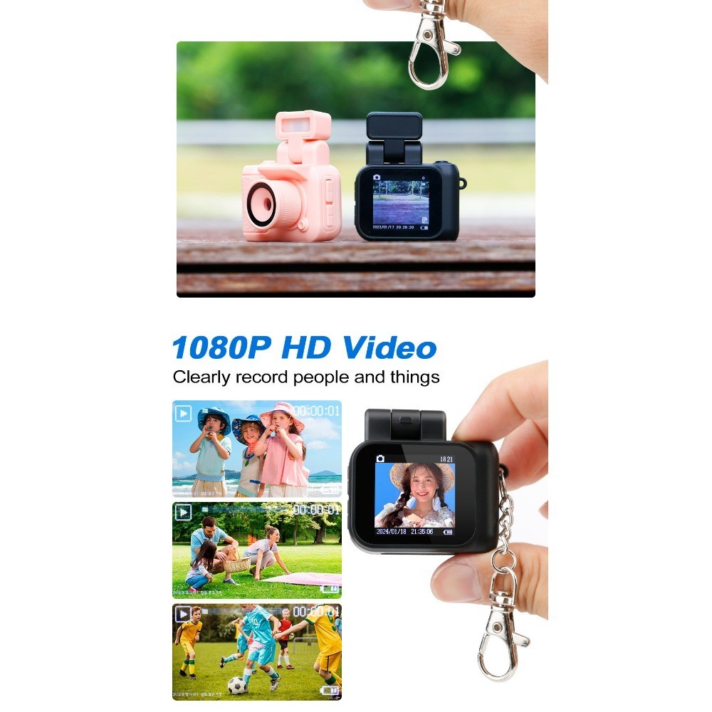 HD1080P Mini Camera Portable Pocket Camera with LCD Screen Digital ...