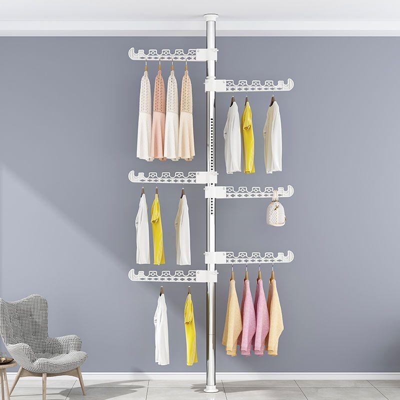 Ceiling Drying Rack Floor-to-ceiling Household Bedroom Balcony Drying ...