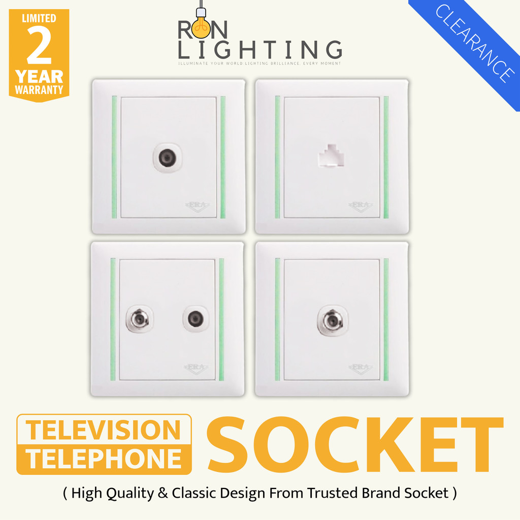 CLEARANCE ERA TV Astro Cable Wall Socket High-Quality Faceplate For TV ...