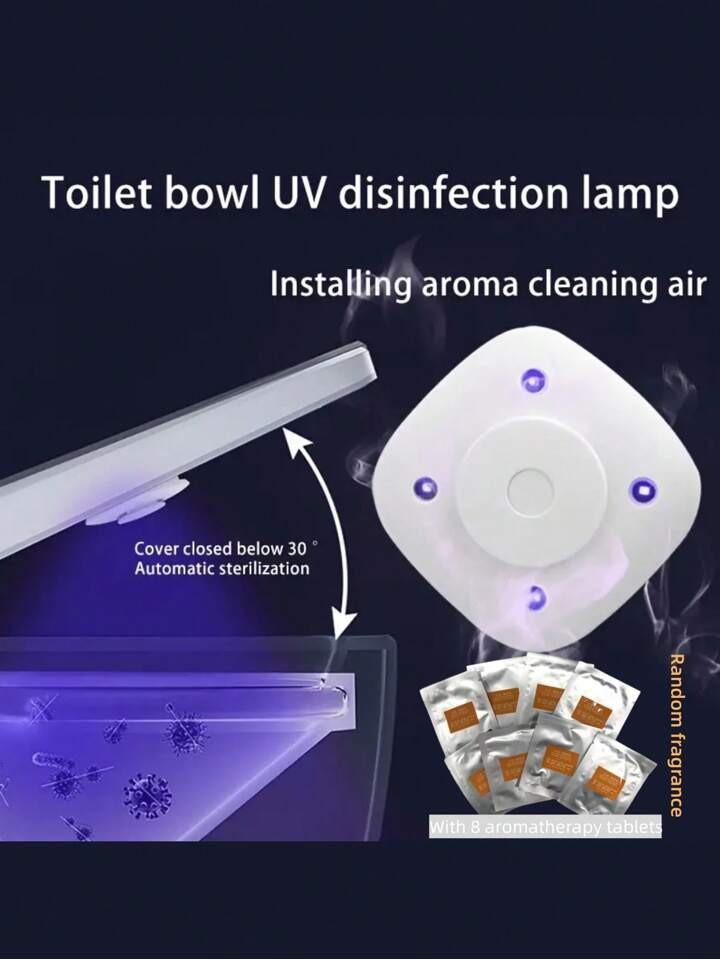 UV Toilet Bowl Cleaner Aromatherapy UV Light Smart Electric Toilet ...