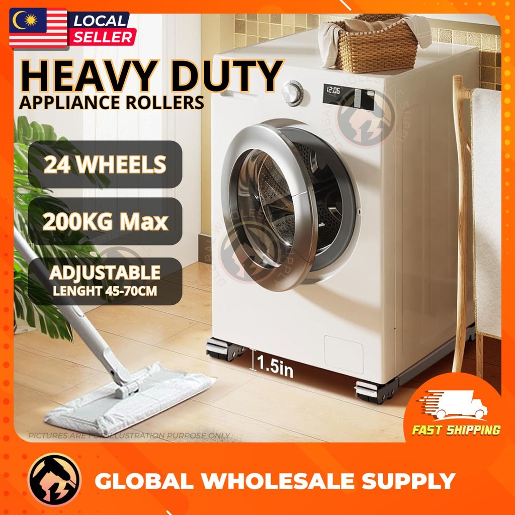 Heavy Duty Appliance Rollers Pair Move Tools Expandable Adjustable ...