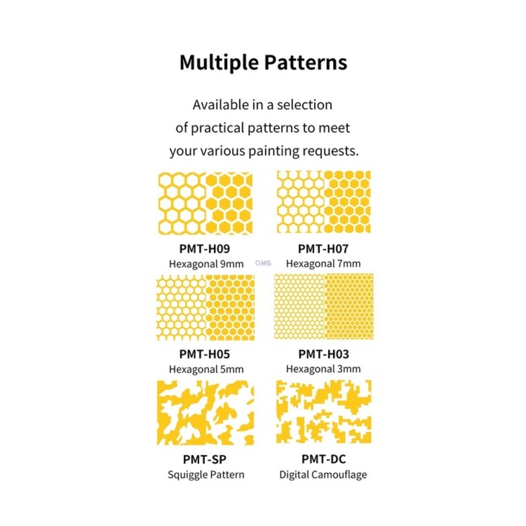 DSPIAE PMT Precut Masking Tape PMT-H03~PMT-H09 for Gundam GK DIY Model ...