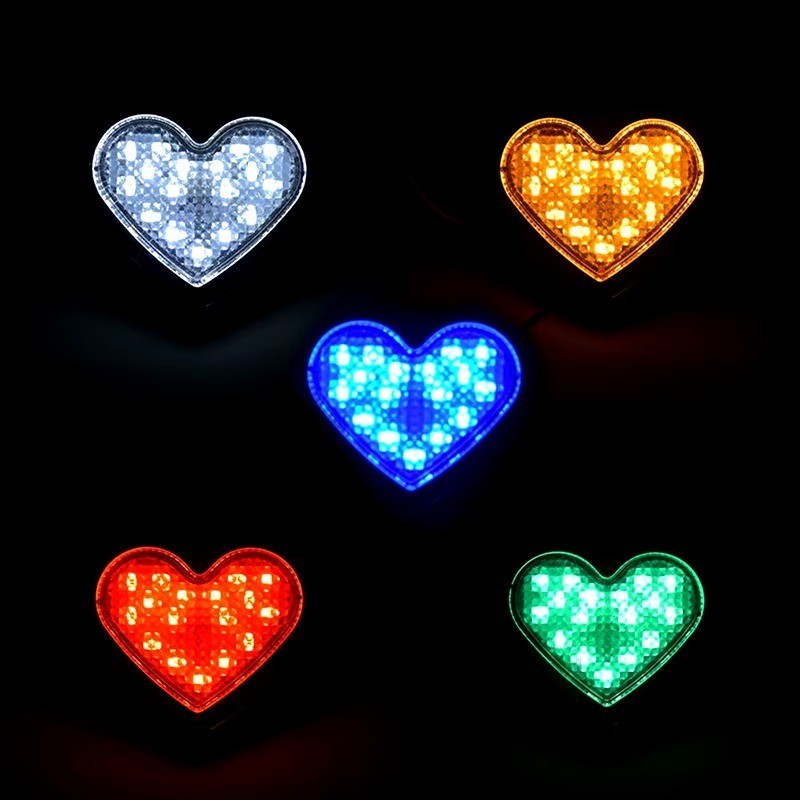 Universal 12V/24V Heart Shape Car Light LED Car Side Marker Turn Signal ...