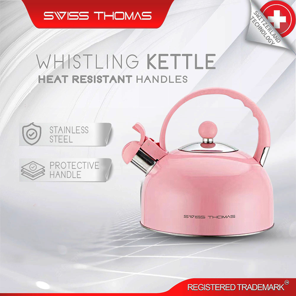 Swiss Thomas Whistling Stainless Steel Modern Dome Teapot Tea Kettle ...