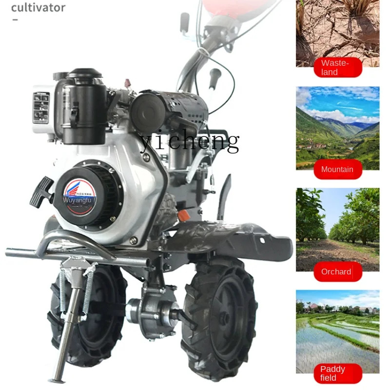 Zc Power Diesel Mini-Tiller Small Cultivation Machine Rotary Tillage ...