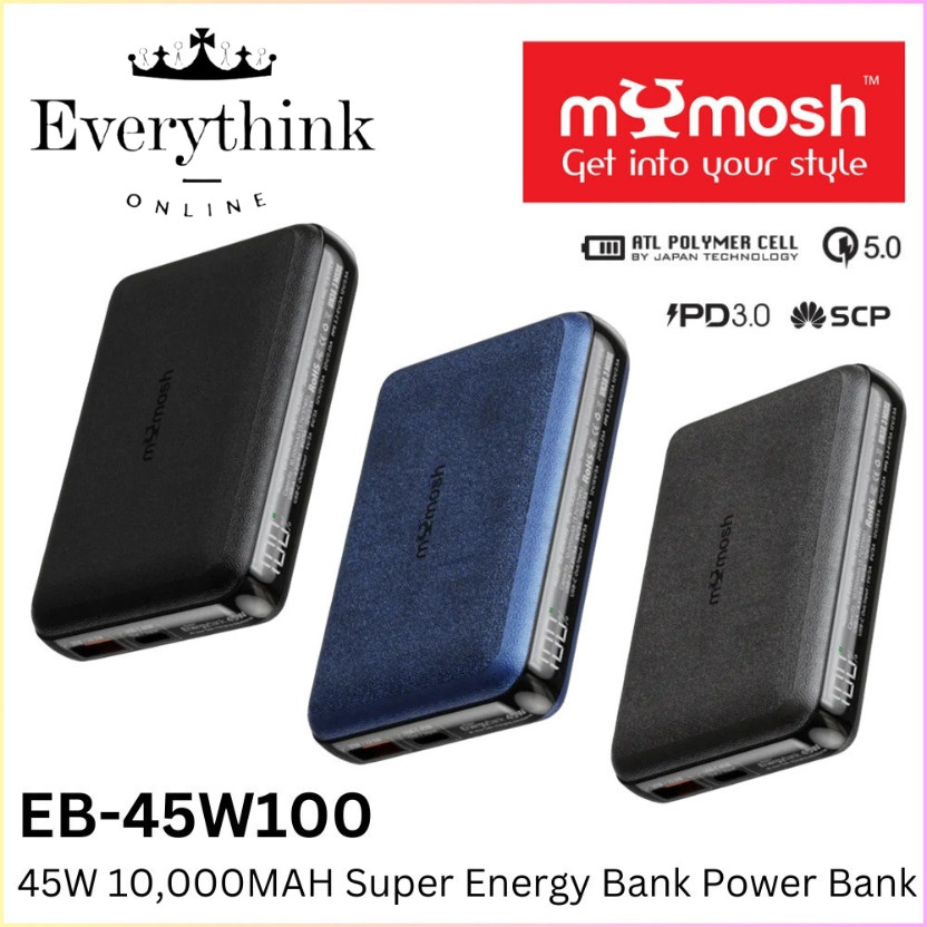 MYMOSH EB-45W100 45W 10,000MAH POWERBANK SUPER ENEGYBANK WITH USB-C ...