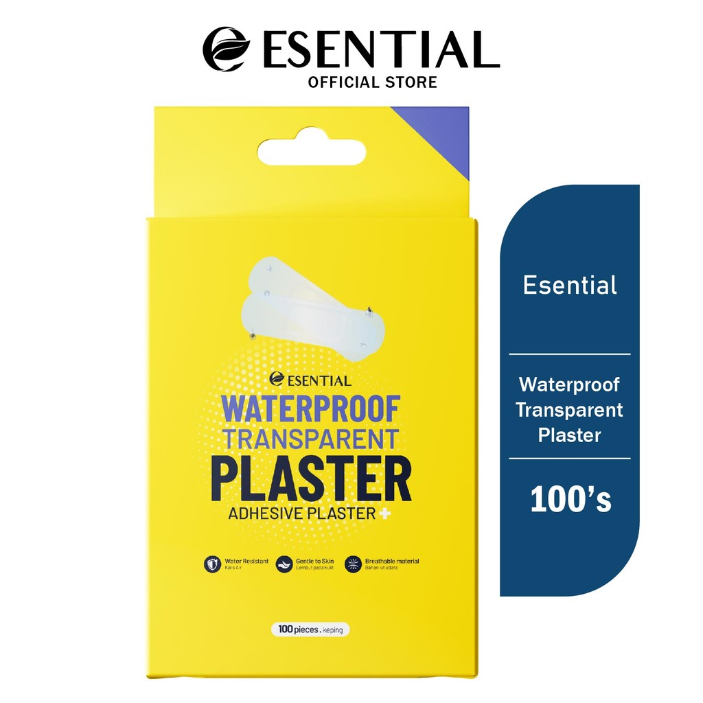 ESENTIAL Waterproof Transparent Plaster 100's - Medical Supplies ...