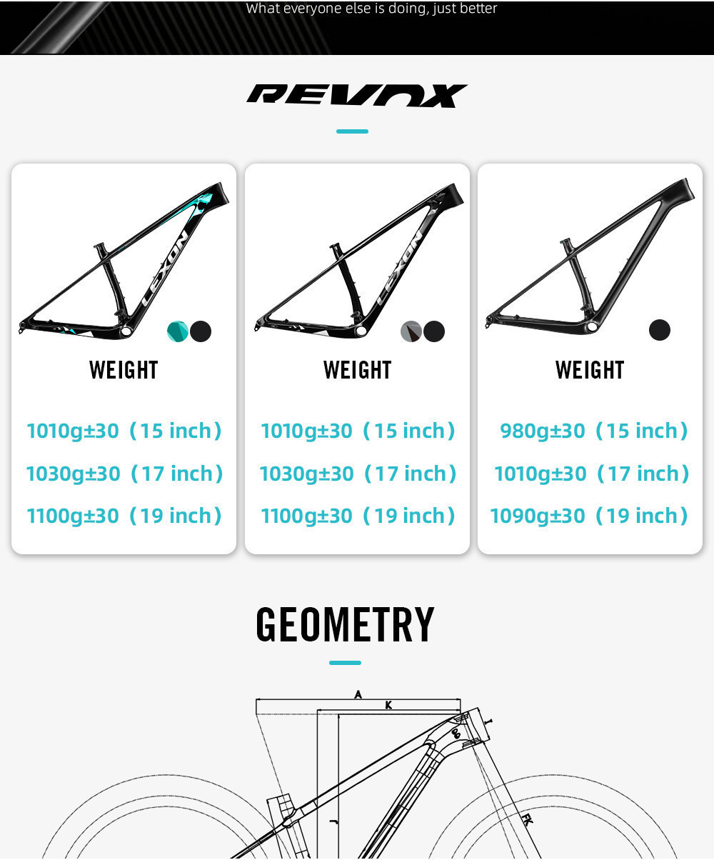 LEXON Carbon Frame Hardtail Bike Frame 29 XC Geometry Boost 148x12mm ...