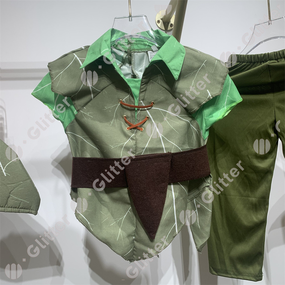 Disney Fairy Tale Peter Pan Frog King Prince Costume For Kids Boy Royal ...