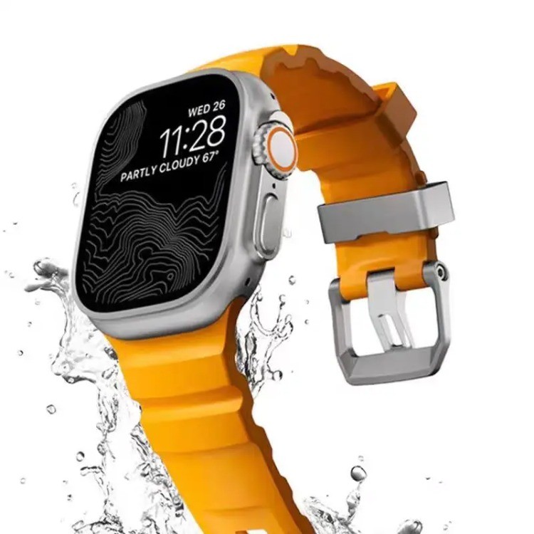 Trail Silicone Strap compatible for Apple Watch Ultra 2 49mm/10 46mm ...