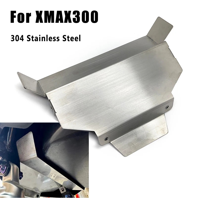 Fit for Yamaha XMAX XMAX 300 2022 - 2024 304 Stainless Steel Skid Plate ...