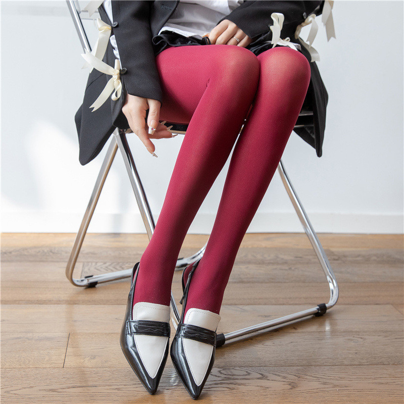 2025 Women's 80D Denier Velvet Opaque Tights Ladies Colorful Tights ...