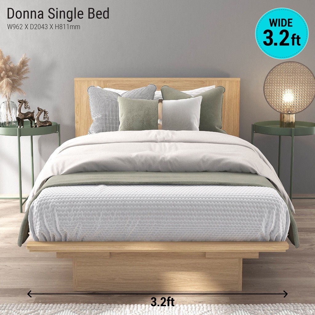 Tomato Kidz Donna Single Bed Frame 3.2FT | 2 Colours | Katil Bujang ...