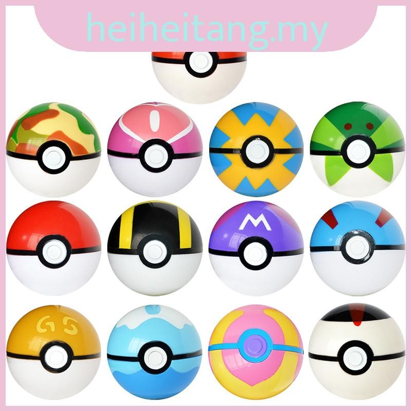Go Pokemon Pokeball Pop-up 7cm Plastic Ball Toy Action Figure Games ...