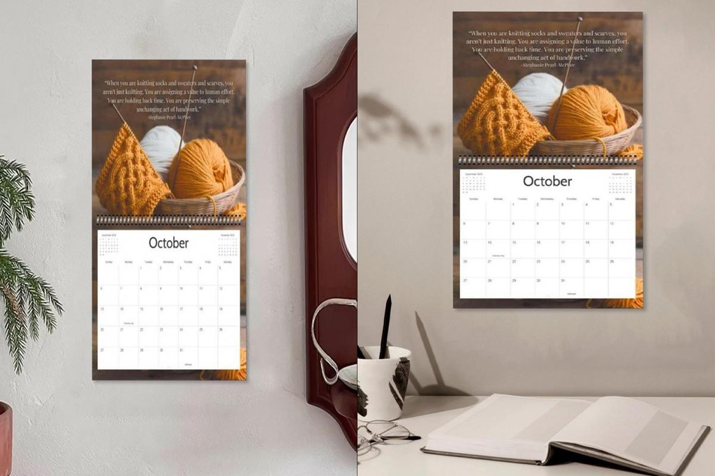 Knitting Project Organizer 2025 Monthly Knitting Schedule Organizer ...