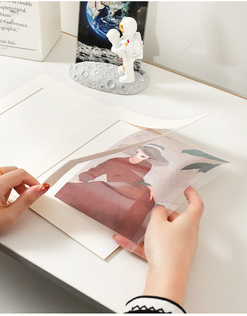 Cardboard Photo Frame Embossed Texture Paper Picture Frame Simple Art ...