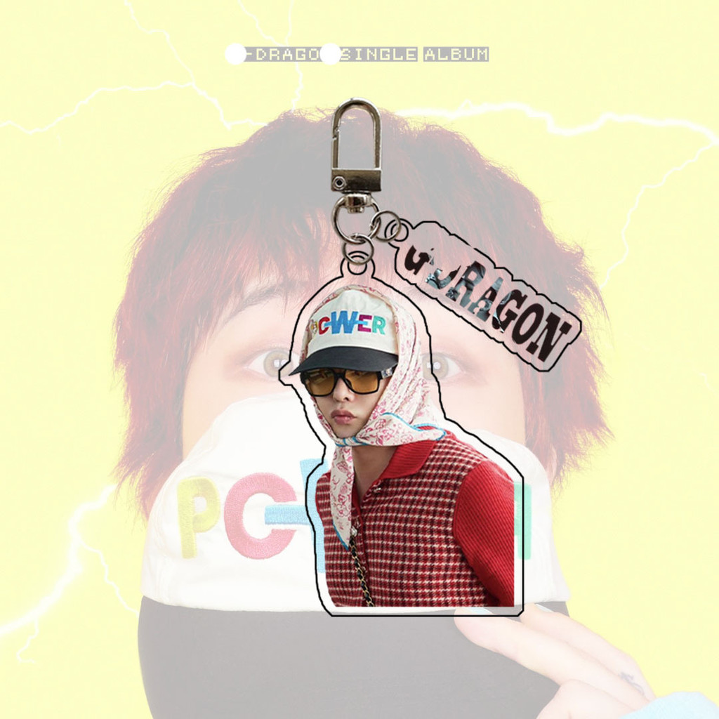 kpop idol BIGBANG G-DRAGON POWER Keyring Acrylic Keychains | Shopee ...