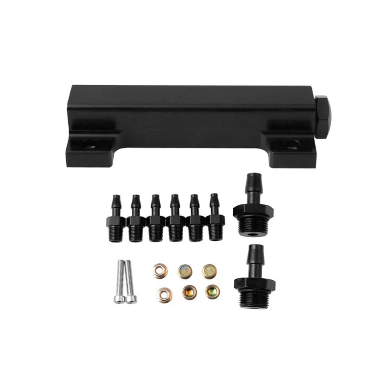 6-Port Vacuum Block Intake Manifold Alumiunum Billet Vacuum Block ...