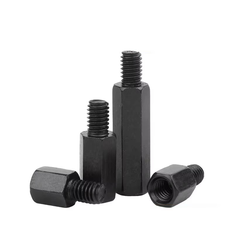 M2 M2.5 M3 M4 M5 M6 Black Nylon Single Headed Hexagonal Isolation ...