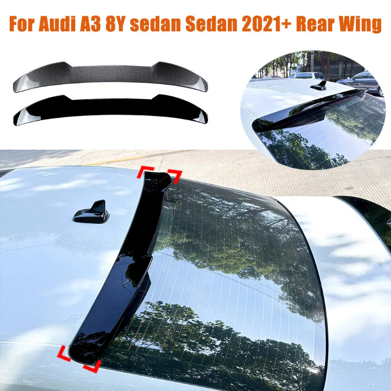 For Audi A3 8Y sedan Sedan 2021+ Car Roof Trunk Spoiler Blade Style ...