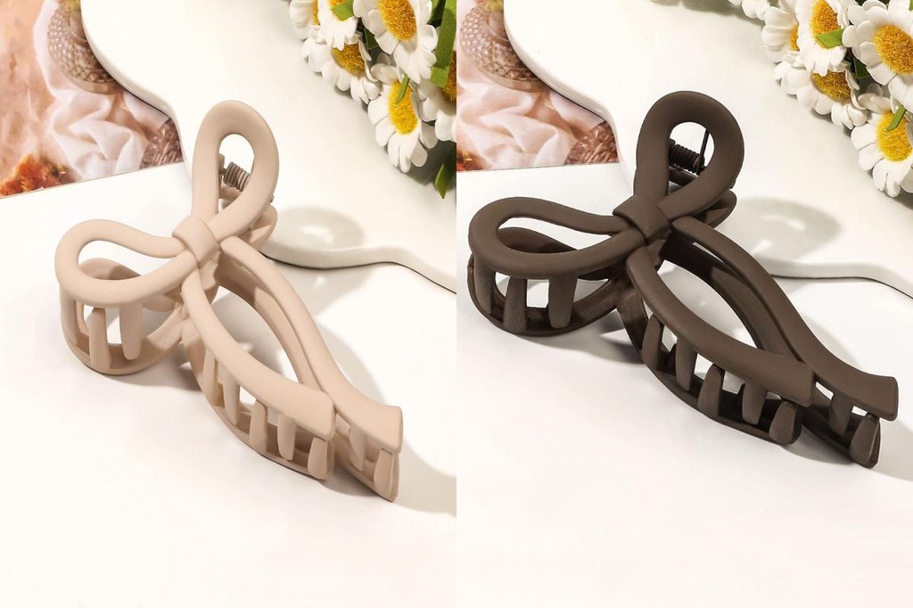Plastic Hair Clamp Large Hair Claw Clip with Strong Grip for Neat Hair ...