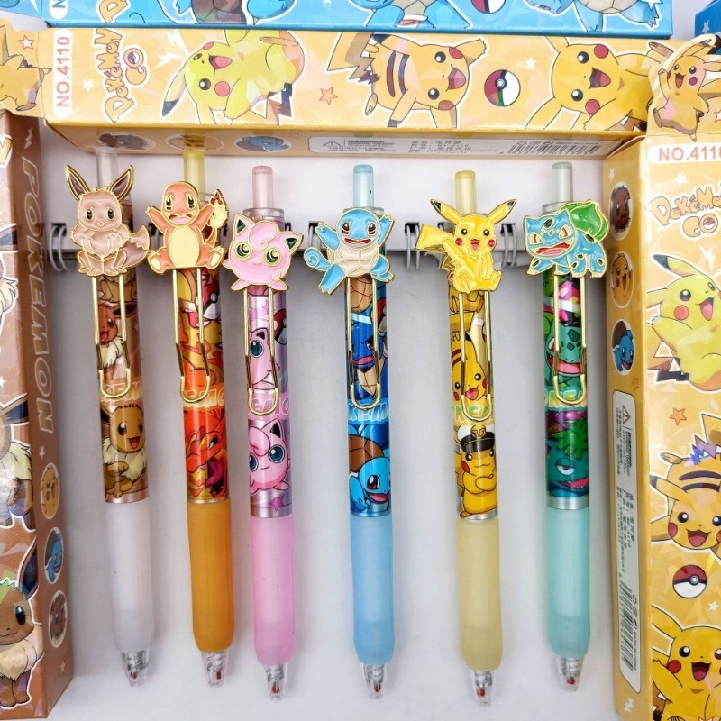 1PCS NEW Cartoon Pokémon Metal Patch Lucky Blind Box Pen Cute Creative ...