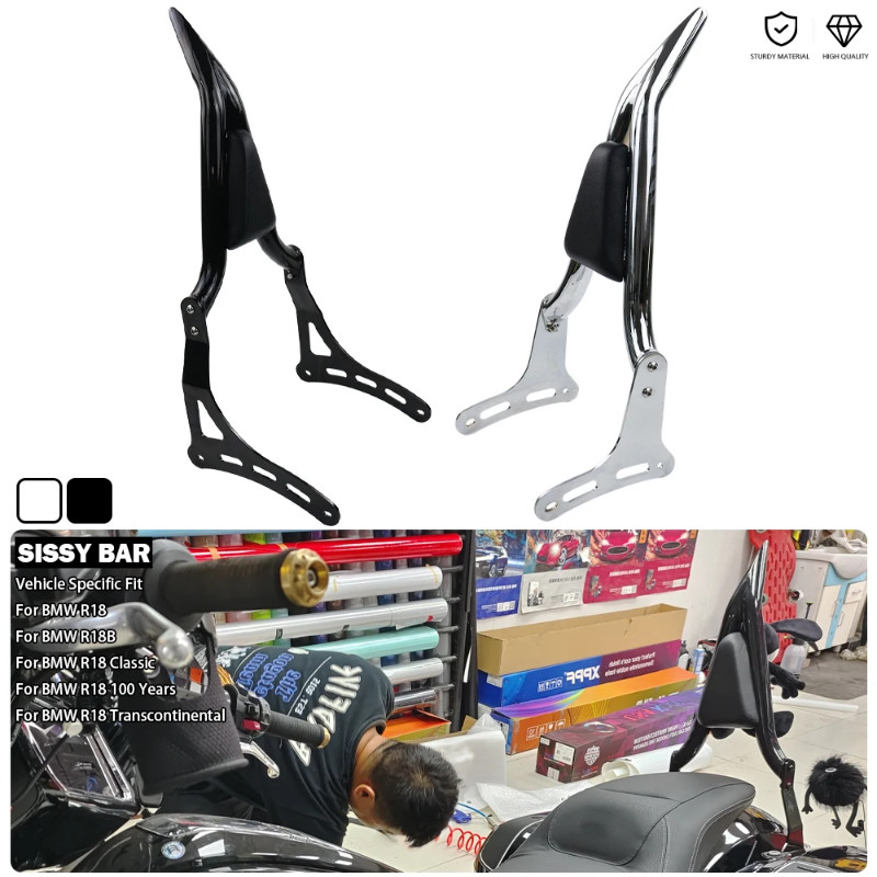 Motorcycle Passenger Backrest Triangle Attitude Sissy Bar Fit For BMW ...