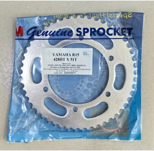 RKM Sprocket Rear Yamaha R15 V3/V4 R15M MT15 428H [ 14T 15T 46T 47T 48T ...