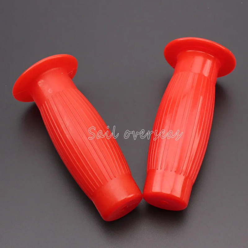 Universal Red Color Old School Retro7/8" and 1" Motorcycle Rubber Hand ...
