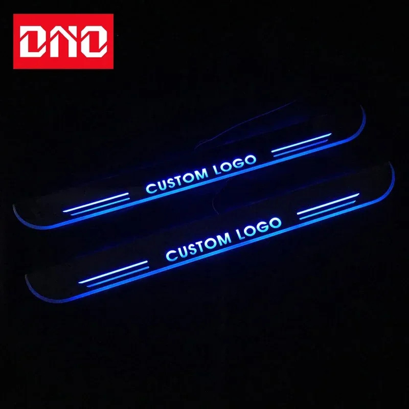 Trim Pedal LED Car Light Door Sill Scuff Plate Pathway Dynamic Streamer ...