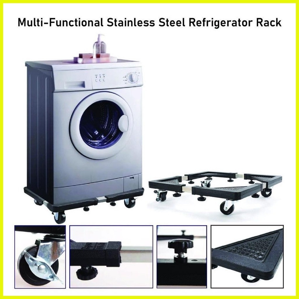 Adjustable Washing Machine Fridge Base Laundry Pedestal Raised Stand ...