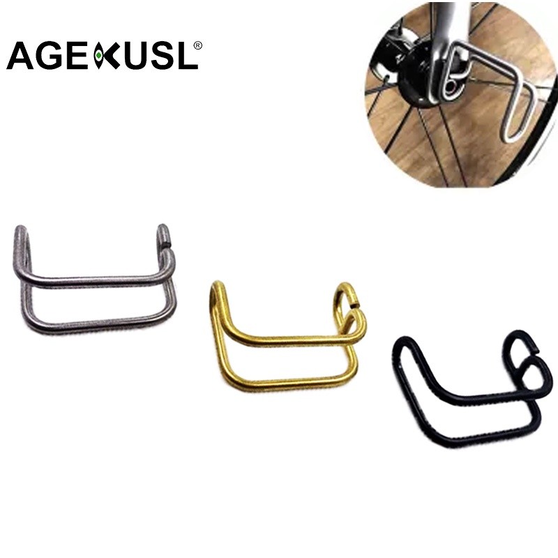 in stock AGEKUSL Bike Fork Hook Pothook Titanium Alloy Fork Claw Catch ...