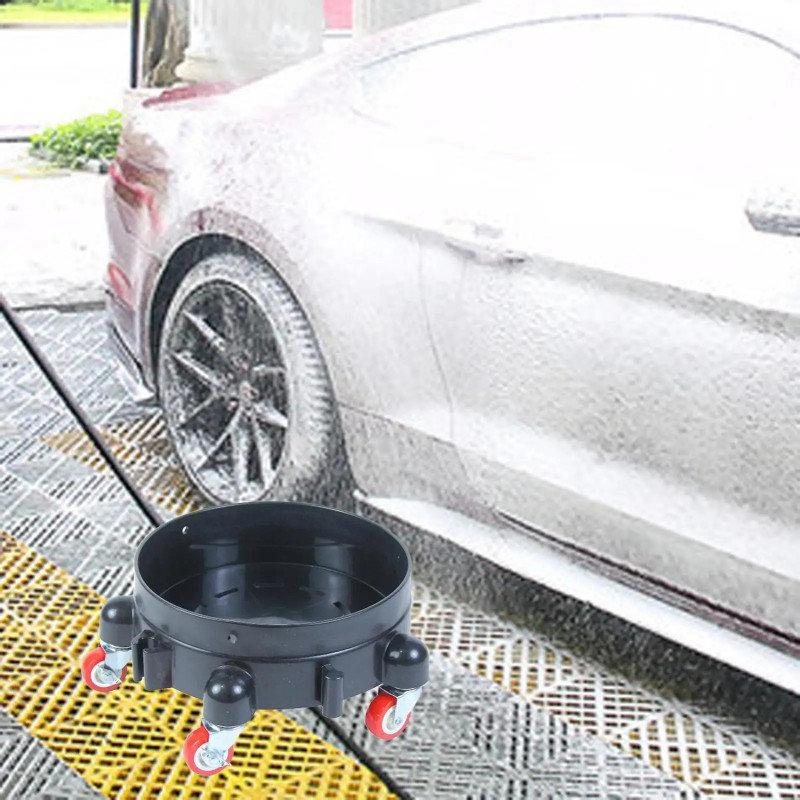 Generic Rolling Bucket Trolly Car Wash Buckets Base Pulley with 5 ...