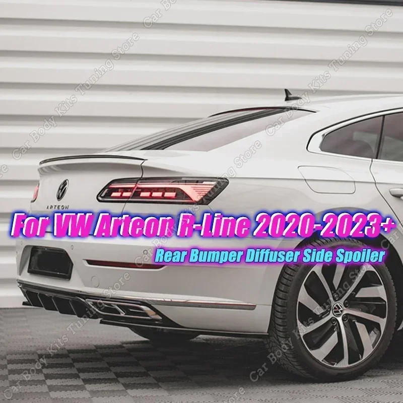 Maxton Style Car Rear Bumper Lip Diffuser Rear Side Splitter Spoiler ...