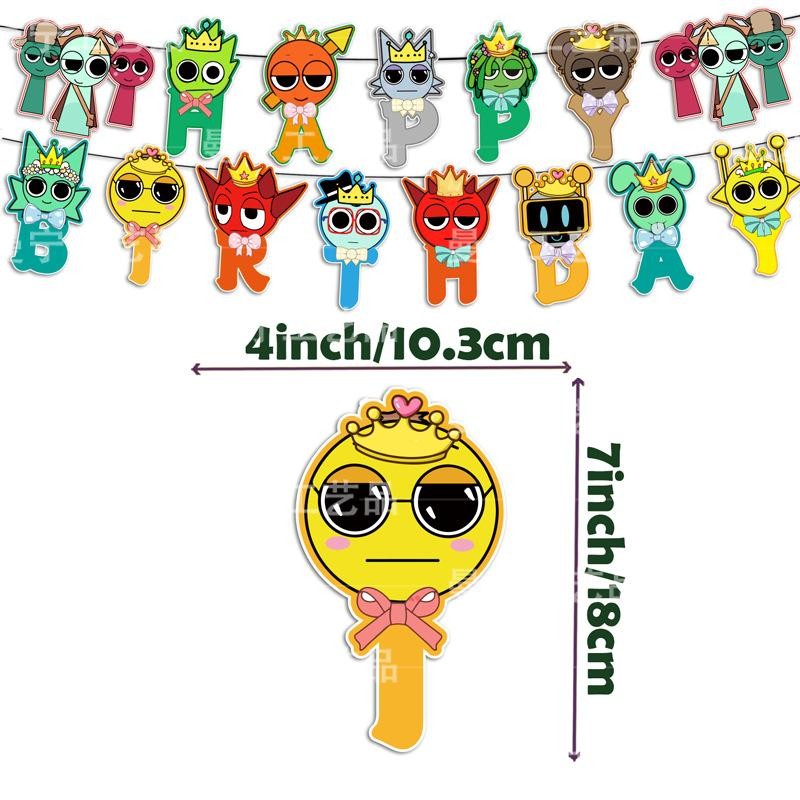 Incredibox Sprunki Theme Birthday Party Balloon Set Horror Game Wenda ...