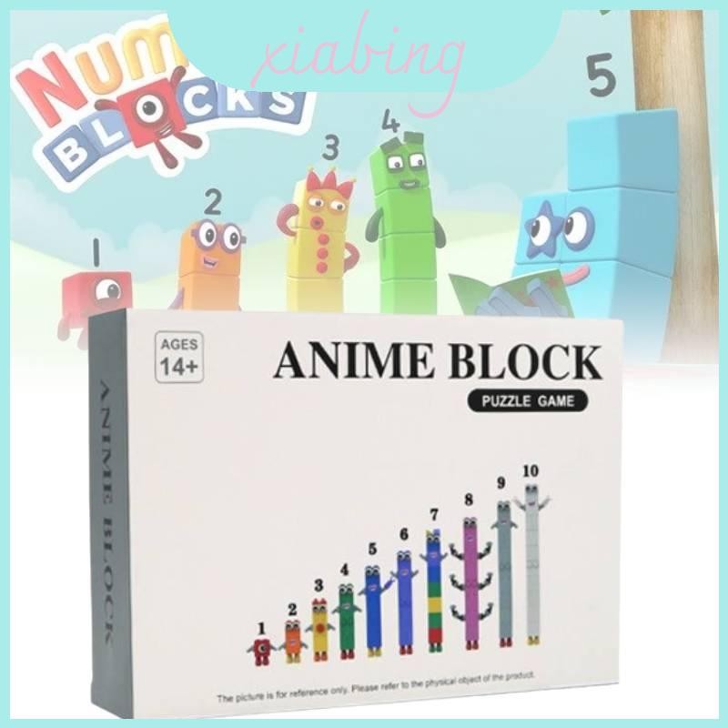 Small Particle Number Block Figurine Model Set Cognitive Promotes ...
