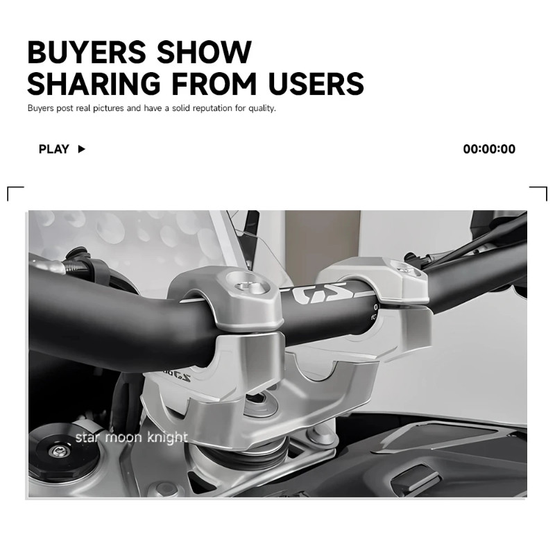 For BMW R 1300 GS R1300GS Accessories Handlebar Riser Extension Adapter ...