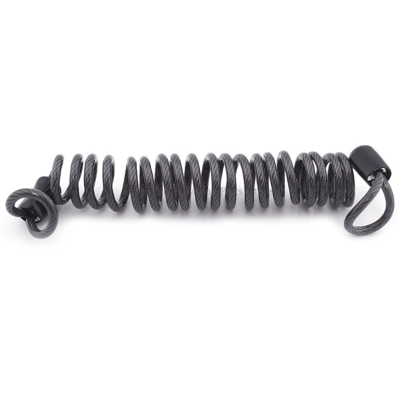 Uinversal Security Reminder Rope Helmet Lock Coiled PVC Steel Security ...
