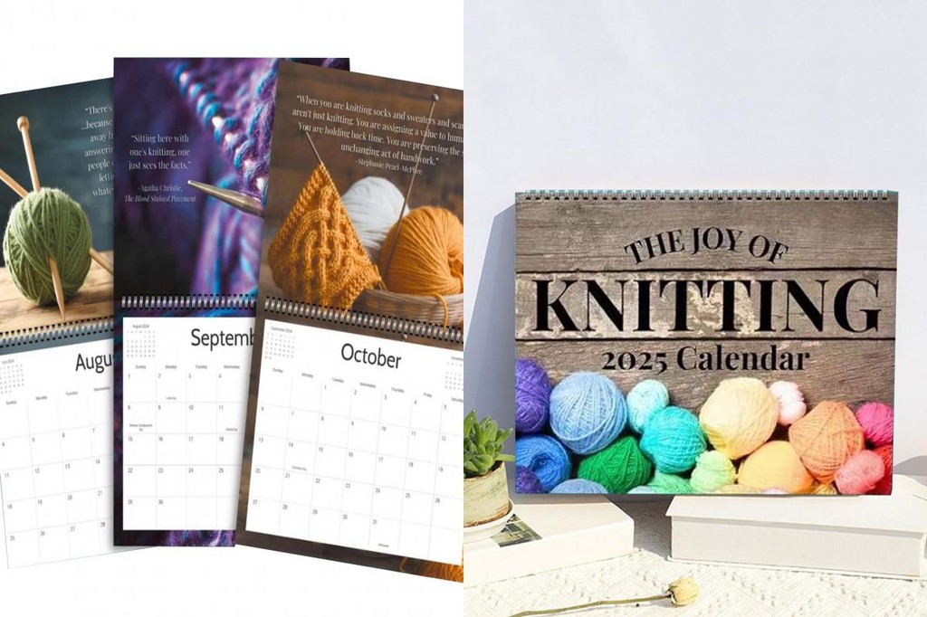 GEY_ Yarn Lover Planner Yarn Project Organizer 2025 Knitting Calendar ...