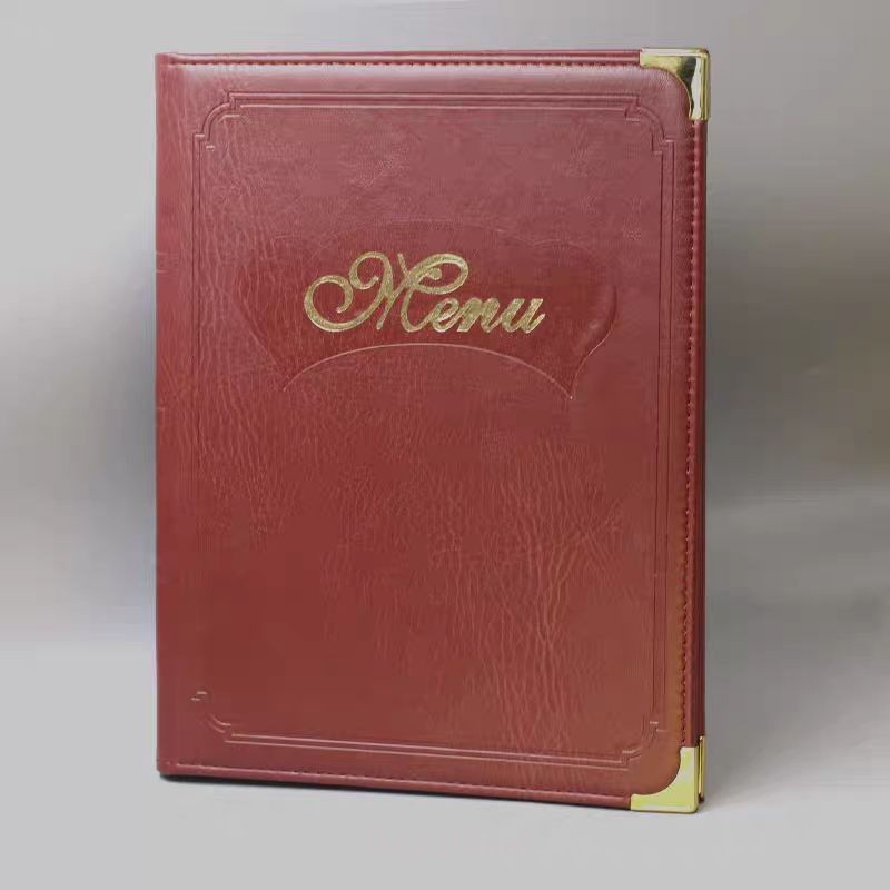 Men Leather Recipe Book Restaurant Restaurant Order Book Binder Menu ...