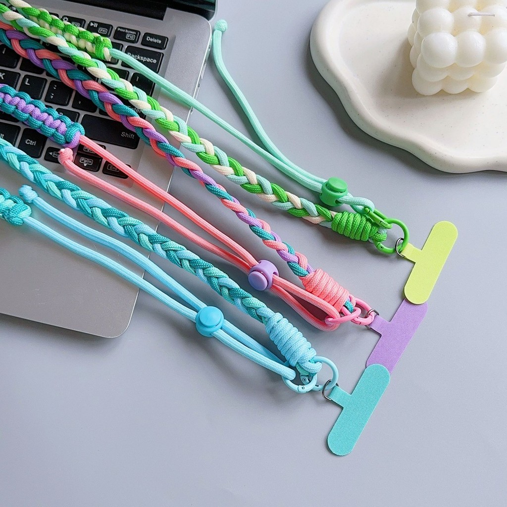 Colorful Three-Strand Braided Rope Girls Diagonal Strap Rope Anti-Lost ...