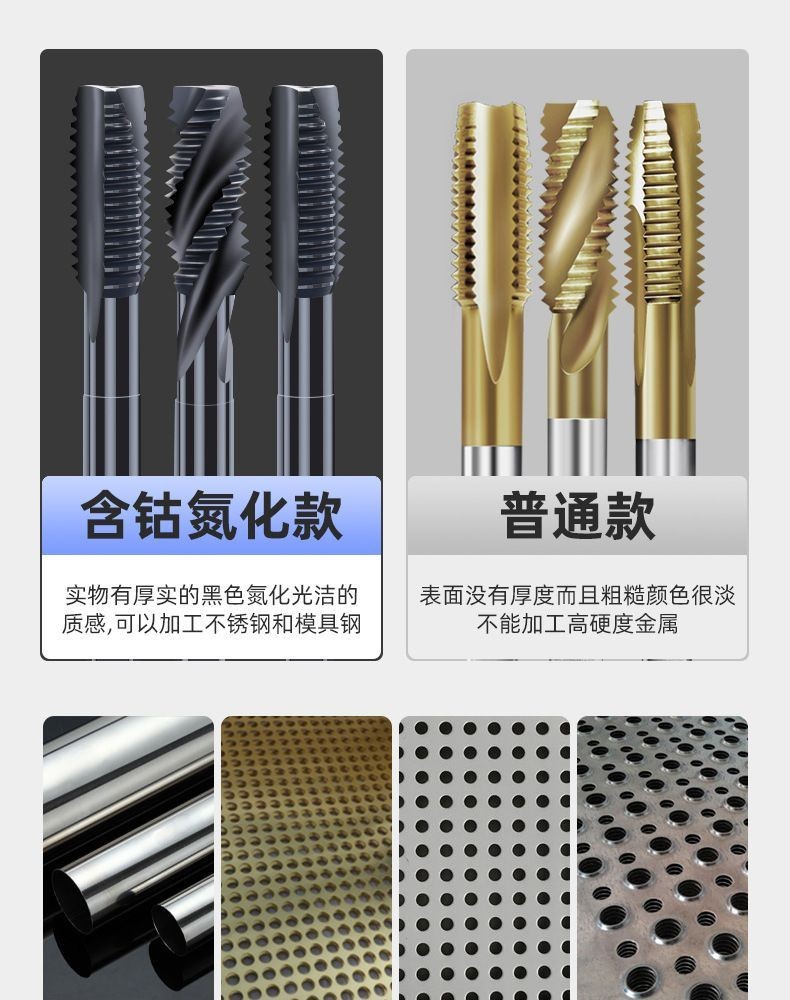 Cobalt Containing Nitride Superhard Tap Standard Spiral/Straight Fluted ...