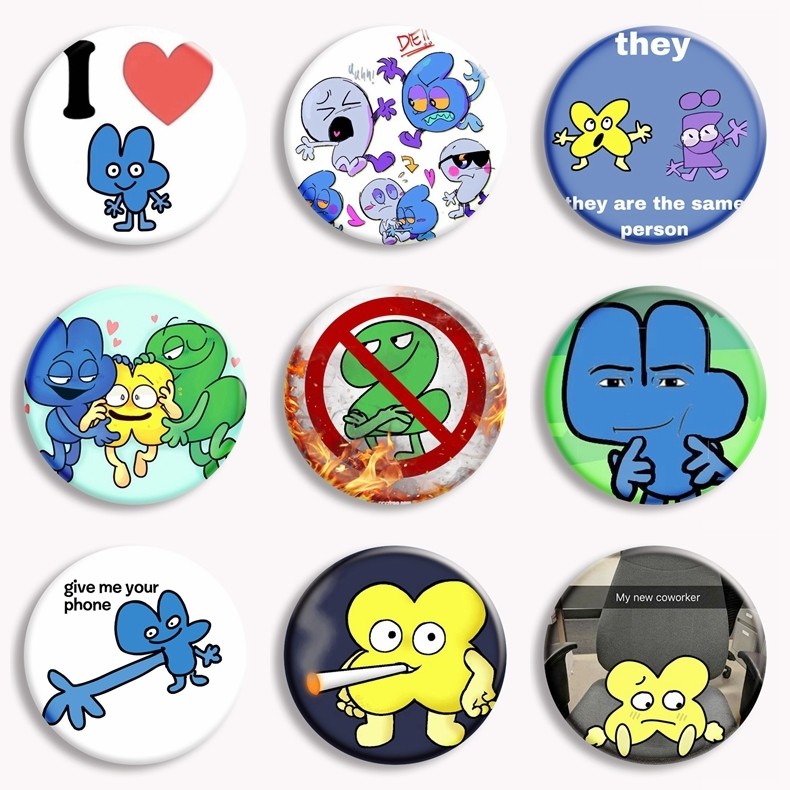 31Style Funny Bfb X and Four Creative Button Pin Funny Lollipop 4X ...
