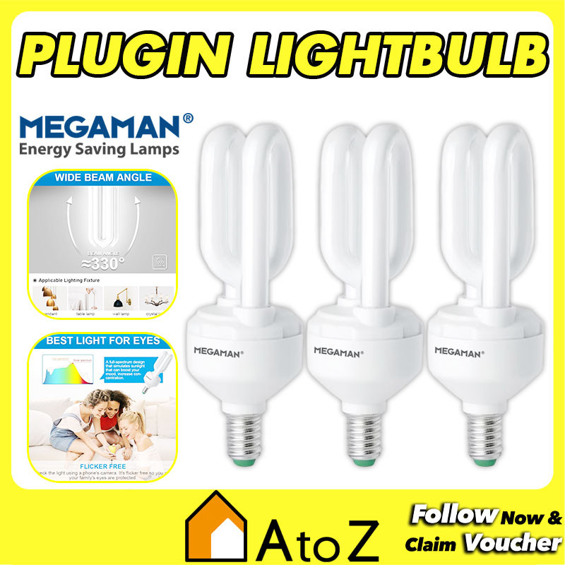 CFL Tubular Light Bulb Warm White Daylight E14 E27 5W Megaman Energy ...