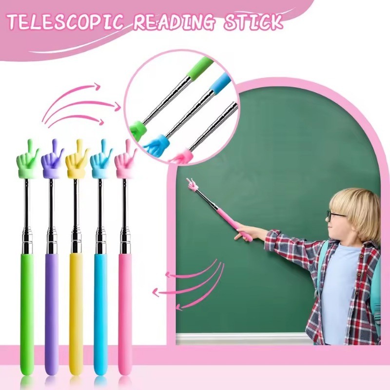 Retractable Teacher Pointer Stick - Stainless Steel Telescopic Teaching ...