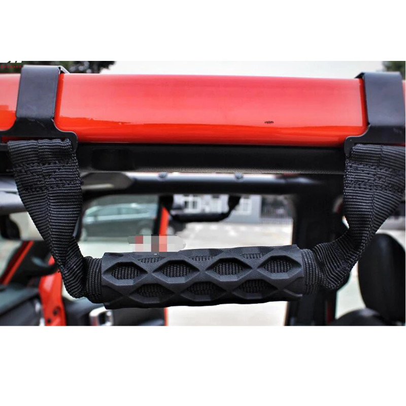 SXMA JL1062 Front & Rear Handles Grab Grip Handle Metal Bars Iron Hook ...