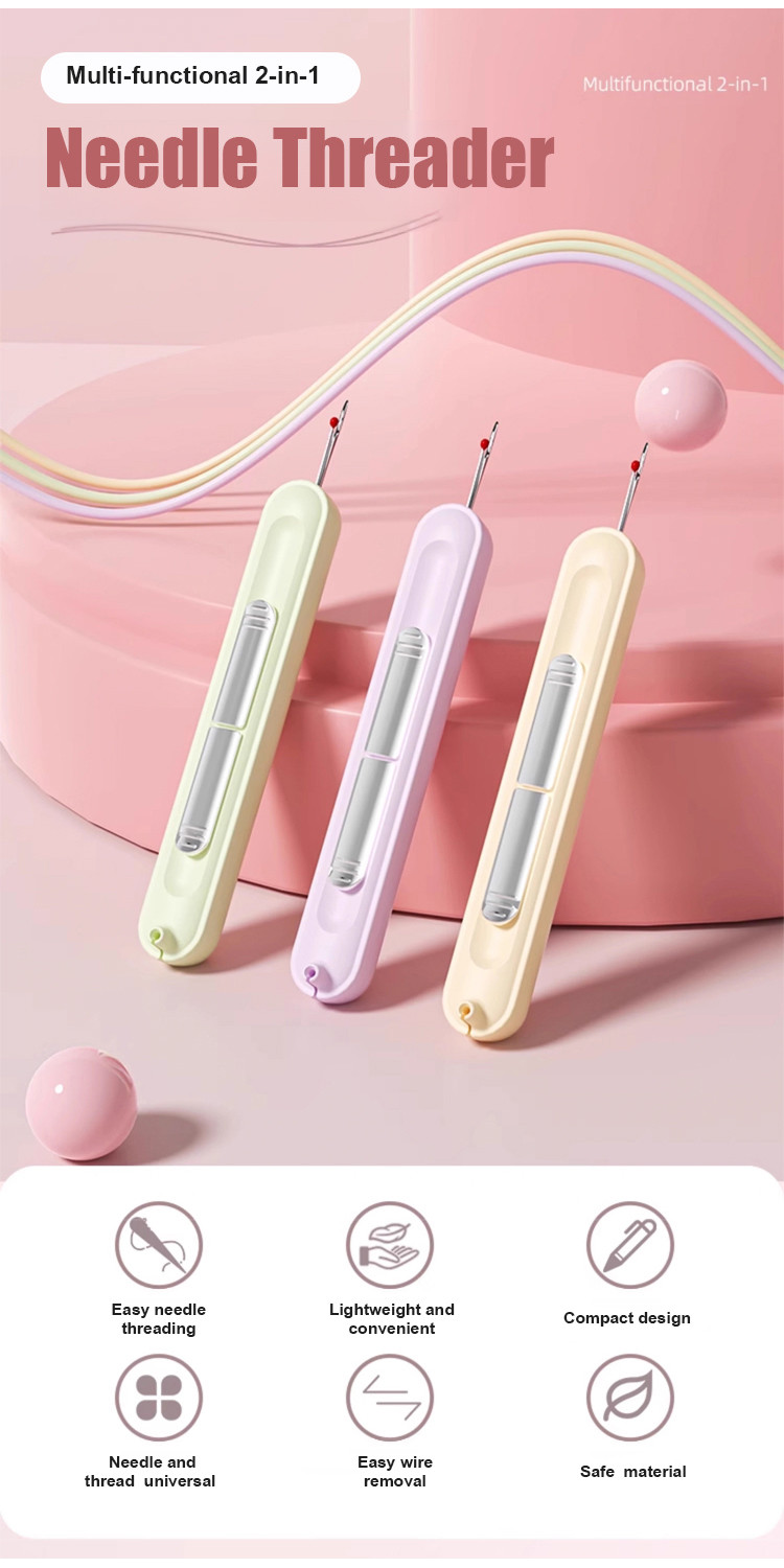 New dual-purpose needle threader and seam ripper 2In1 Needle Thread ...