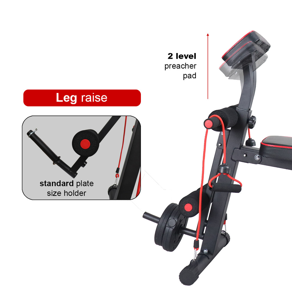 Vigor Fitness Adjustable Dumbbell Bench Gym Bench B3 / Bangku Gim ...