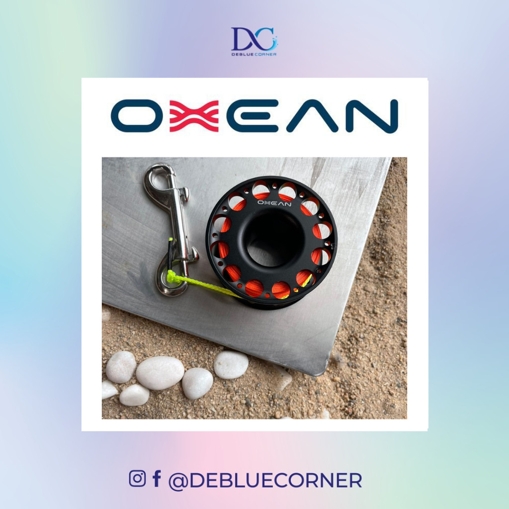 OXEAN Aluminum Spool Reel 30m Long with Double End Clip (Scuba Diving ...